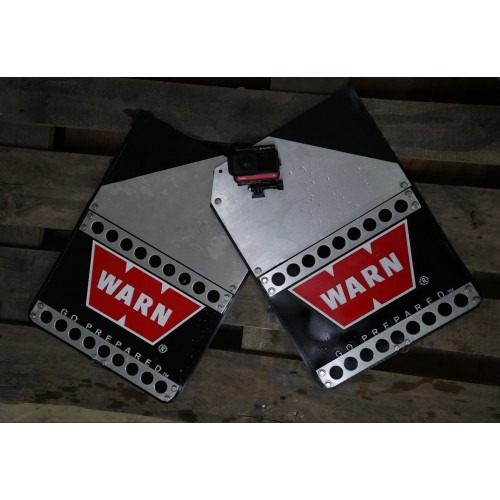 WARN Fibreglass Wheel Mud Flap Mudflap (Pair) 4X4WARNMUDGUARD, Car ...