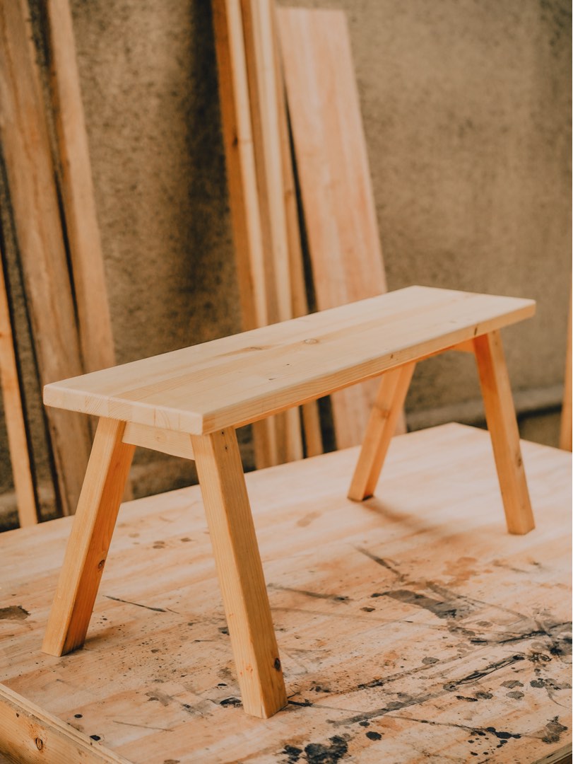 Japanese Style Wooden Bench, Furniture & Home Living, Furniture, Chairs ...