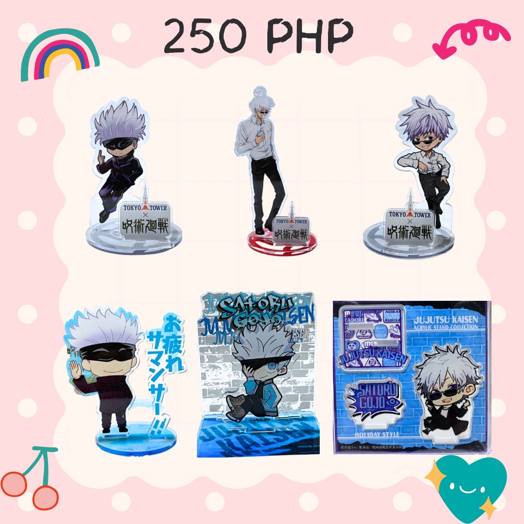 Jujutsu Kaisen - Gojo Satoru Acrylic Standees 250 EACH, Hobbies & Toys ...