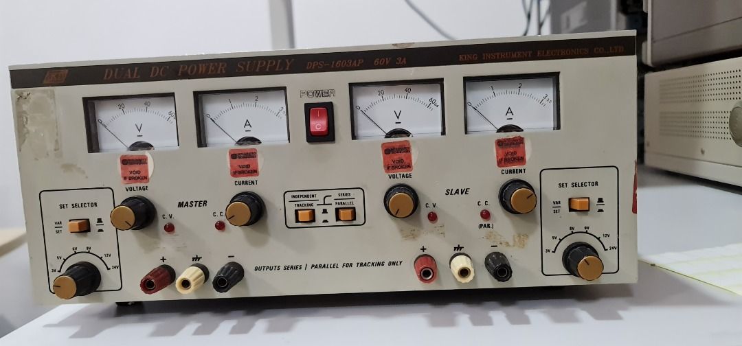 King Instrument DPS-1603AP Dual DC Power Supply – 0–60V / 3A x2 with ...