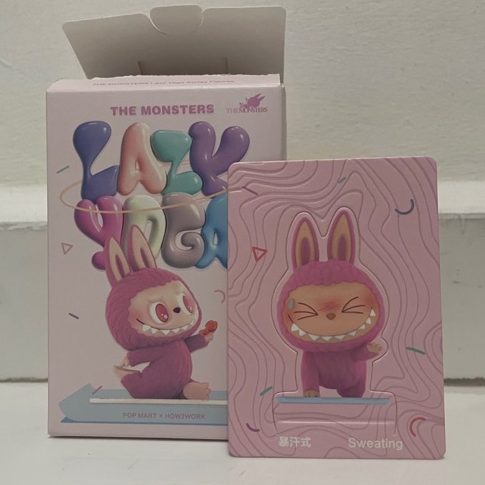 Labubu Lazy Yoga - Sweating, Hobbies & Toys, Toys & Games on Carousell