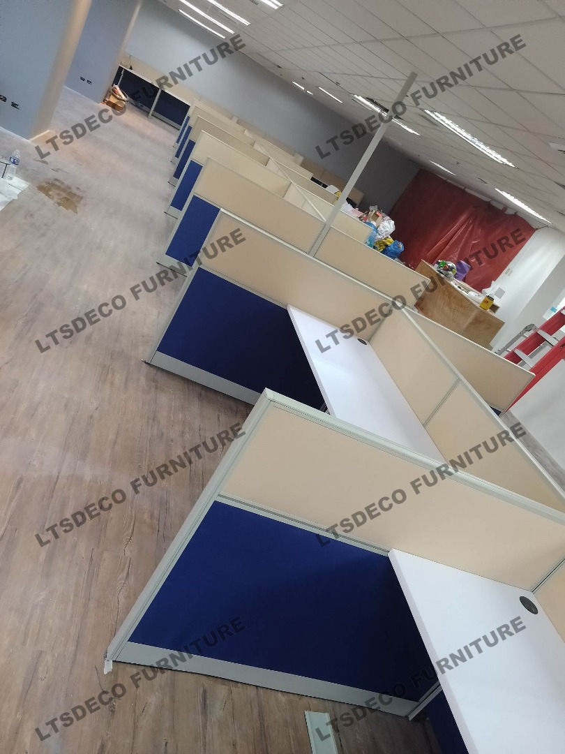 LAMINATED WORKSTATION OFFICE PARTITION, Furniture & Home Living, Office ...