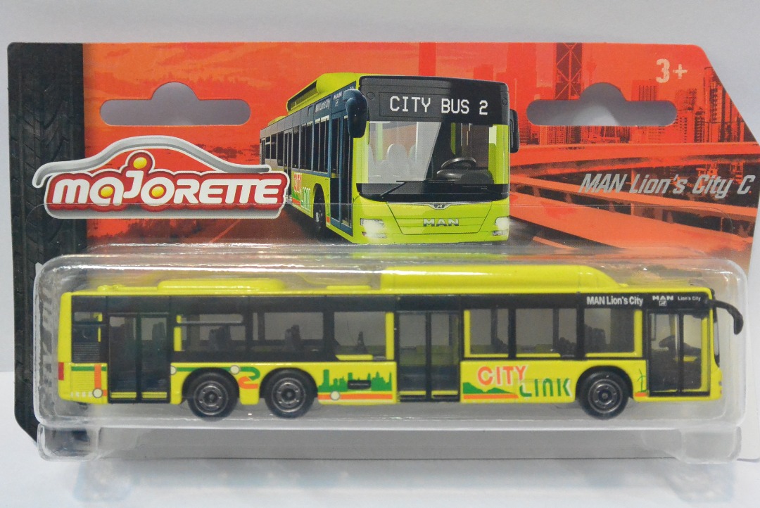 Majorette MAN City Lion's Coach L Bus - City Link, 興趣及遊戲, 玩具 & 遊戲類 ...