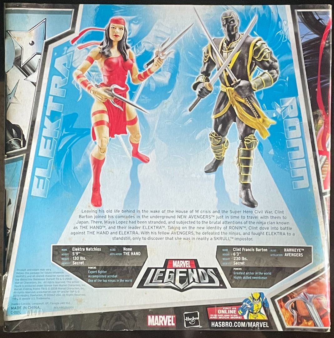 Marvel Legends Elektra and Ronin 2 pack Brand New by Hasbro PHP 2,700 ...