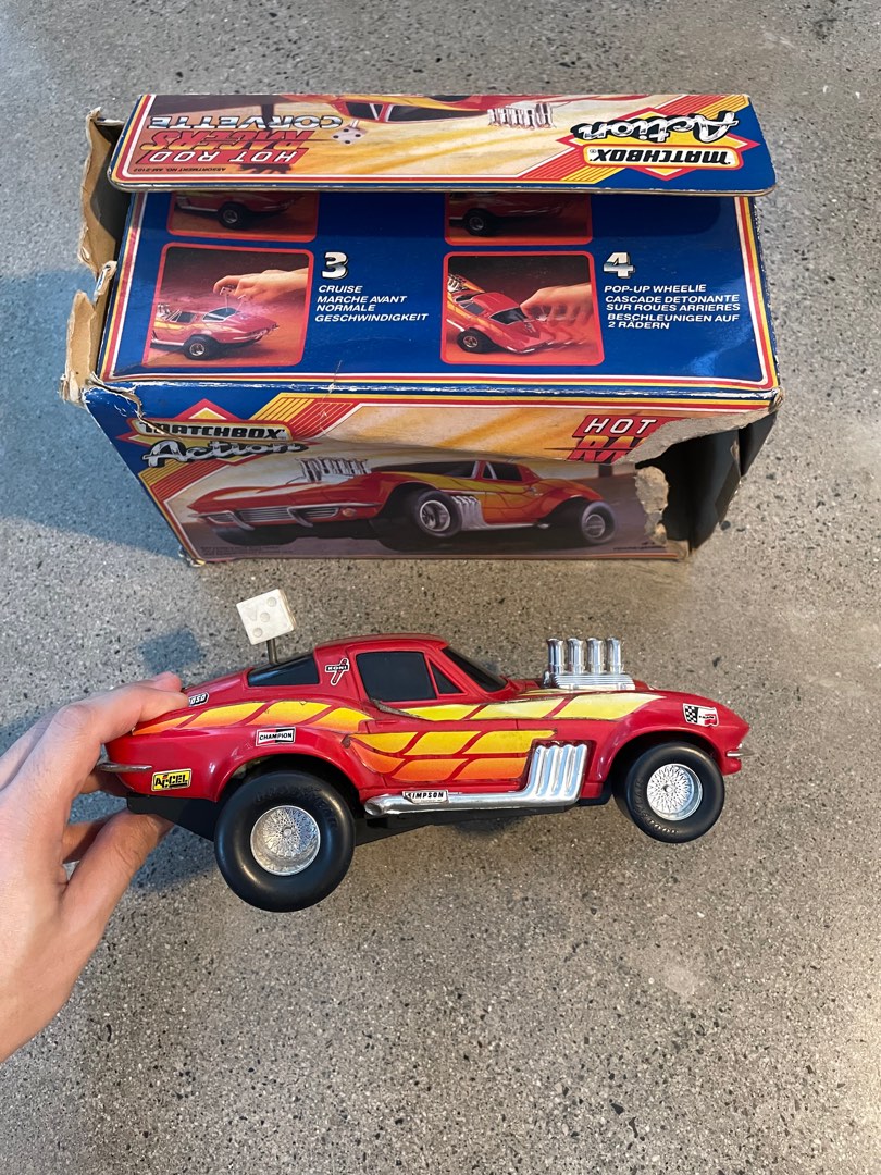 Rare Matchbox Hot Rod Racers 1986 Corvette with Original Box (Tested ...