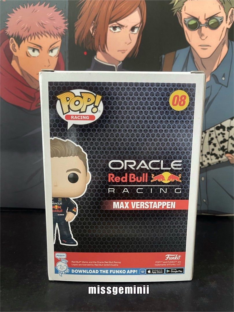 Max Verstappen Red Bull Formula 1 Funko Pop, Hobbies & Toys, Toys ...