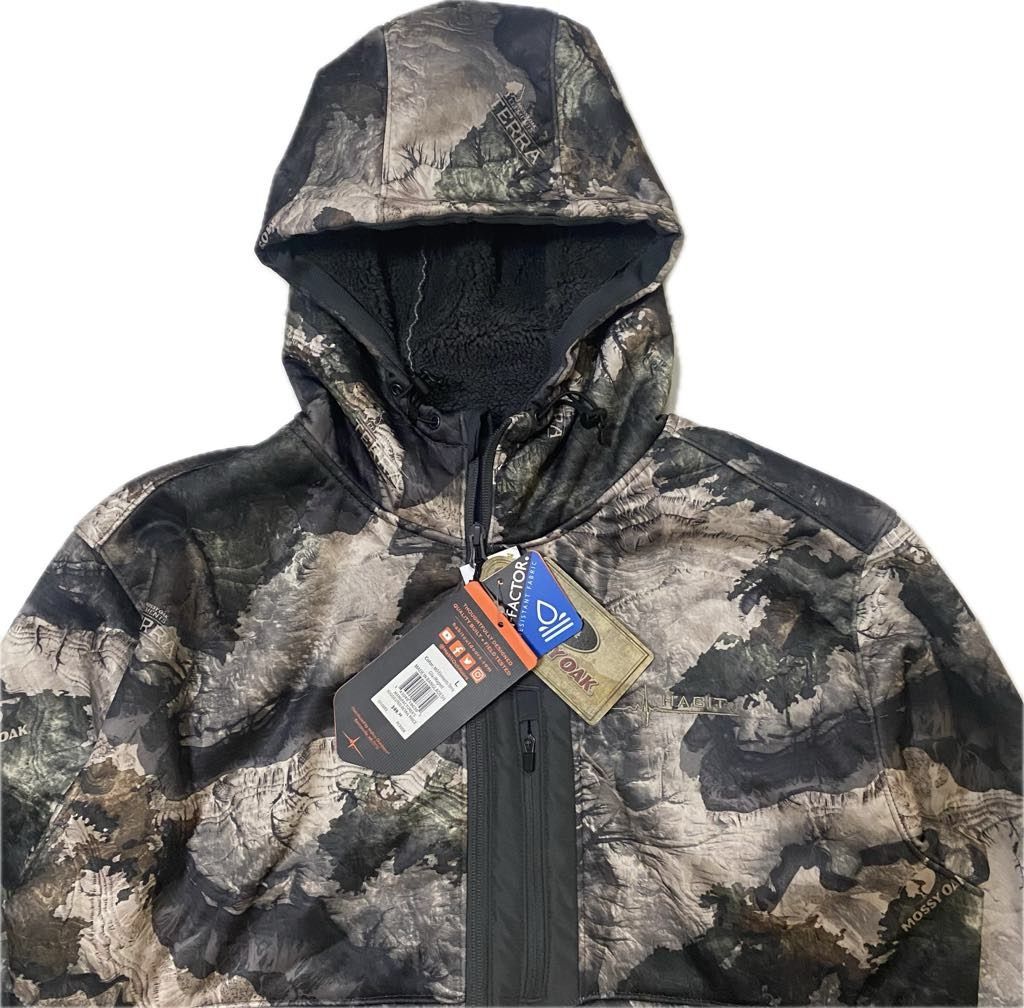 Men's Habit Scarlet Oak Pass Sherpa Shell Jacket Hoodie, Men's Fashion ...