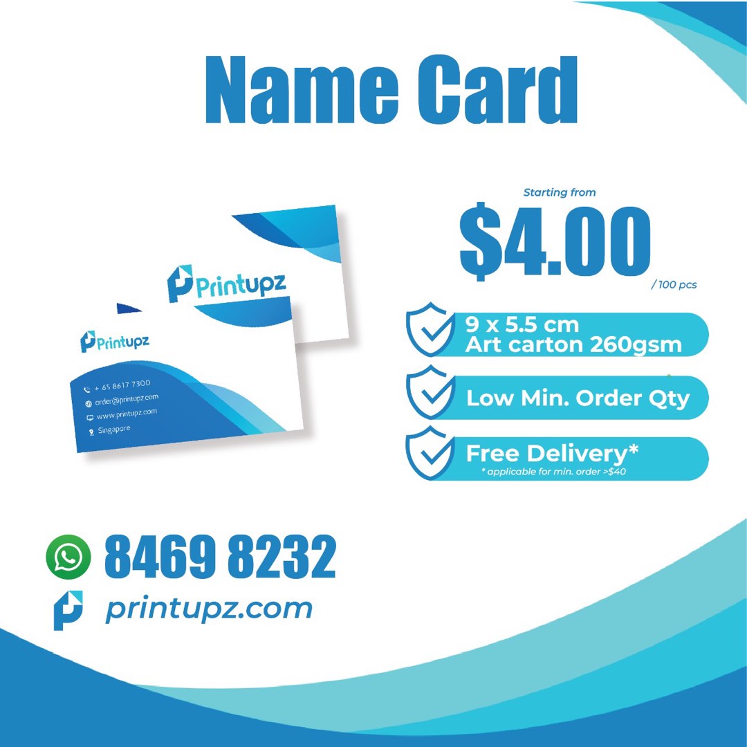 Name Card | Custom Namecard Printing | Personalized Business Card ...