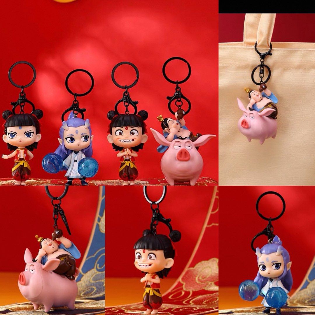 Nezha 2 Chaos at Sea Keychain ( Ao Bing , ne zha ), Hobbies & Toys ...