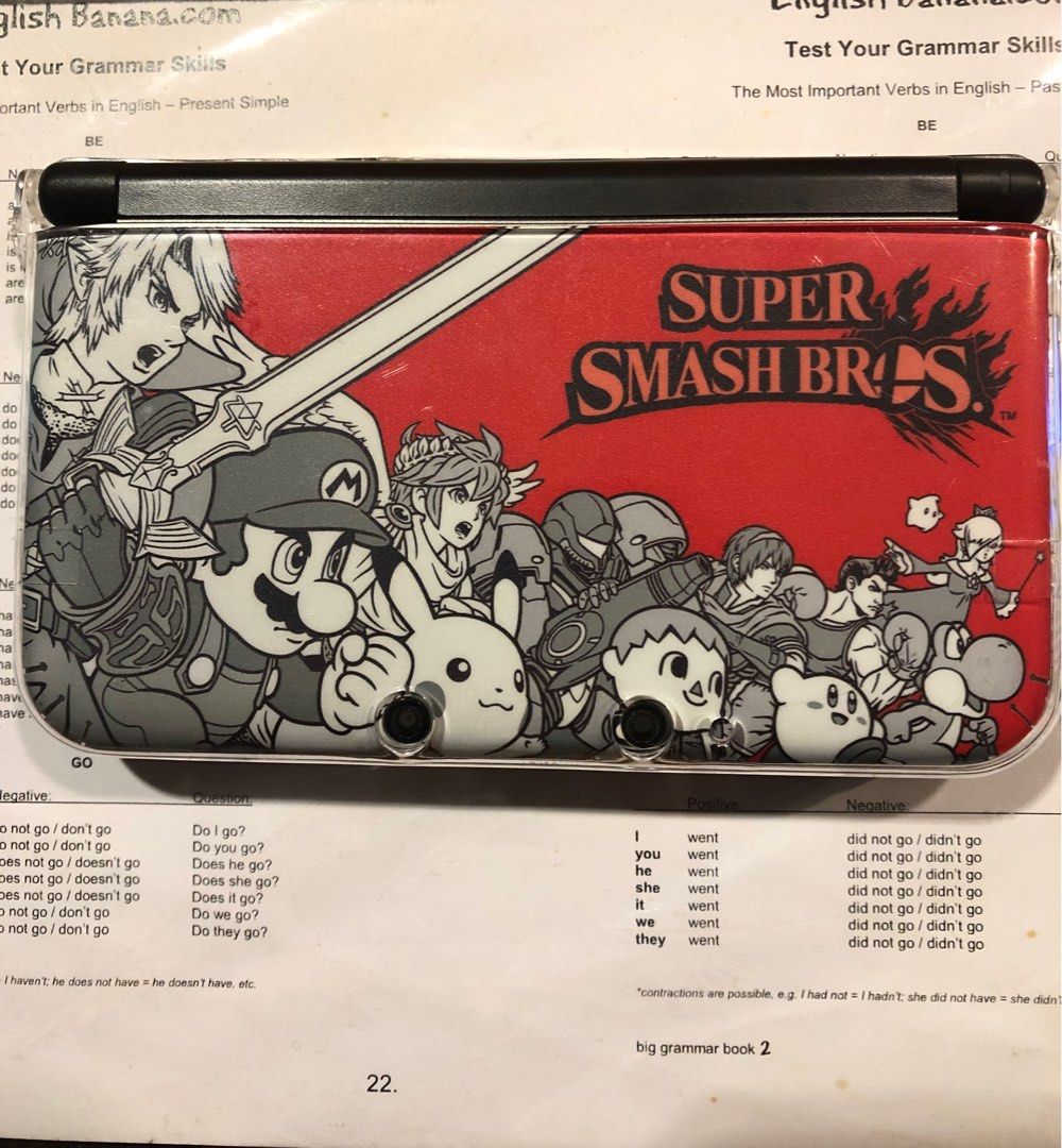 Nintendo 3ds xl with sticker super smash bros, Video Gaming, Video Game ...