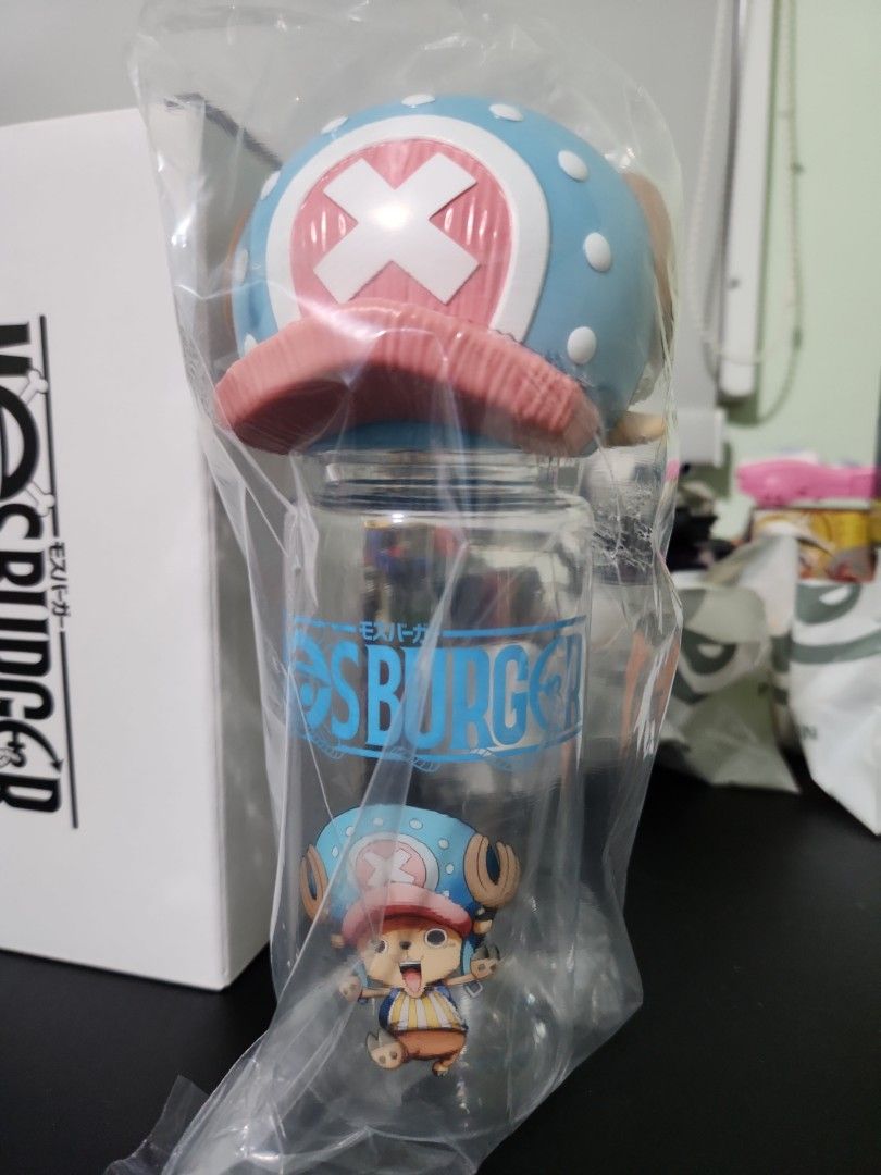 One Piece Mos Burger Collaboration Chopper Water Bottle Luffy Tong ...