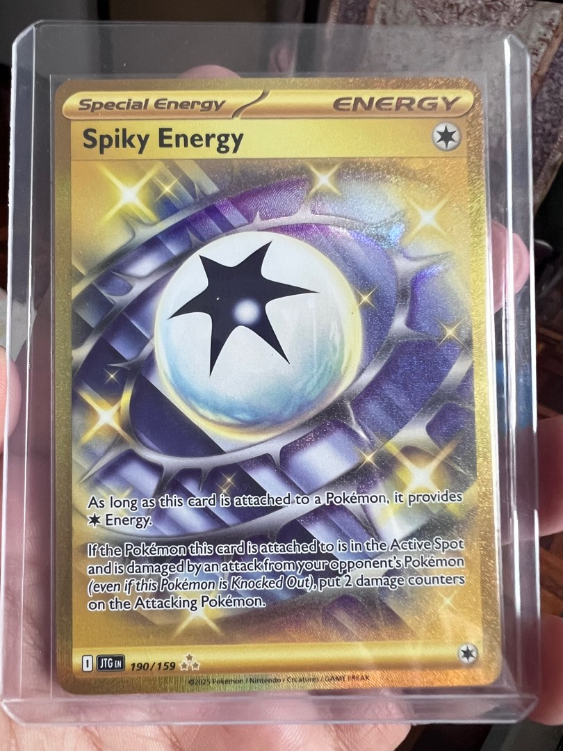 Pokemon Spiky Energy Gold, Hobbies & Toys, Toys & Games on Carousell