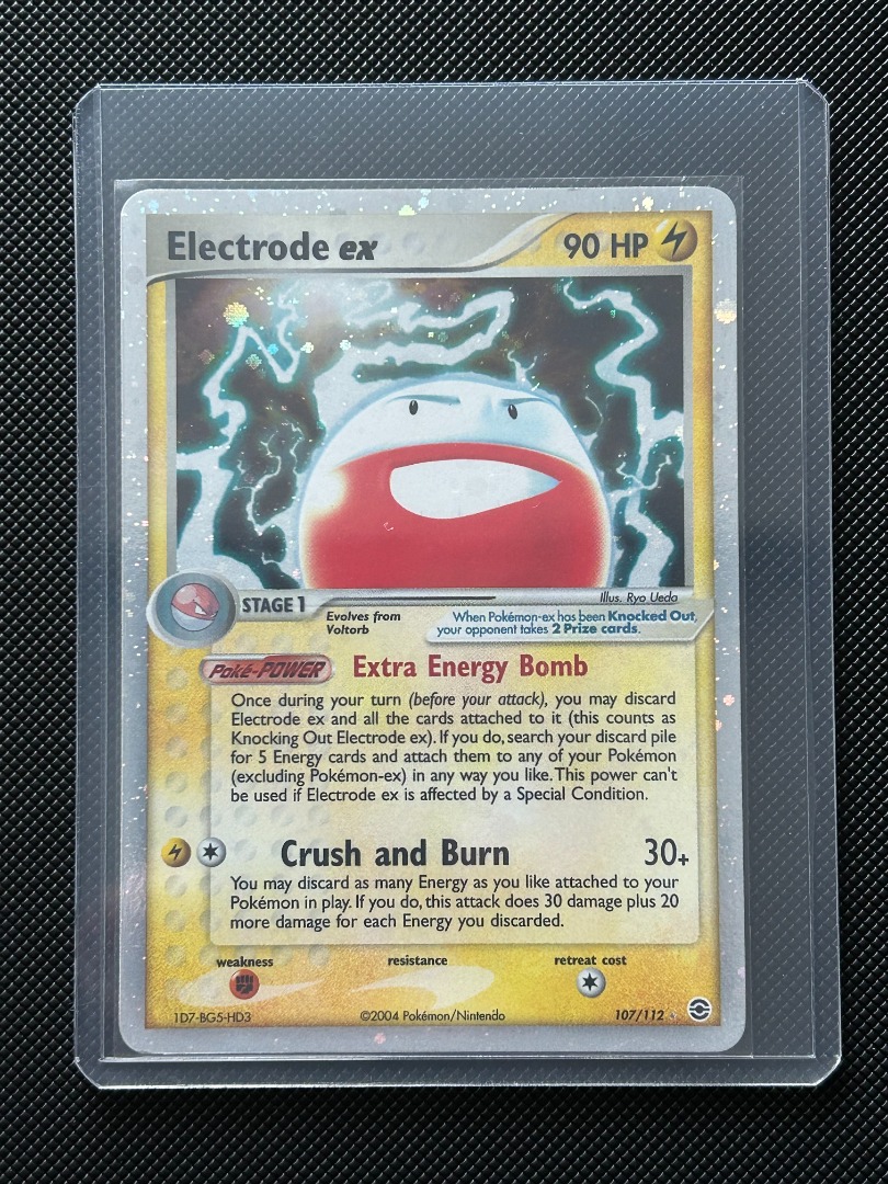 Pokemon Vintage - Electrode EX #107, EX FireRed & LeafGreen, Hobbies ...