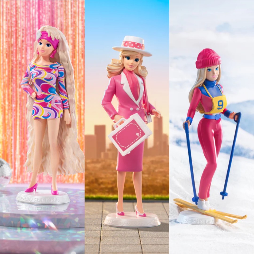 Popmart Barbie Style Icon Figurines - Day to Night, Totally Hair Barbie ...