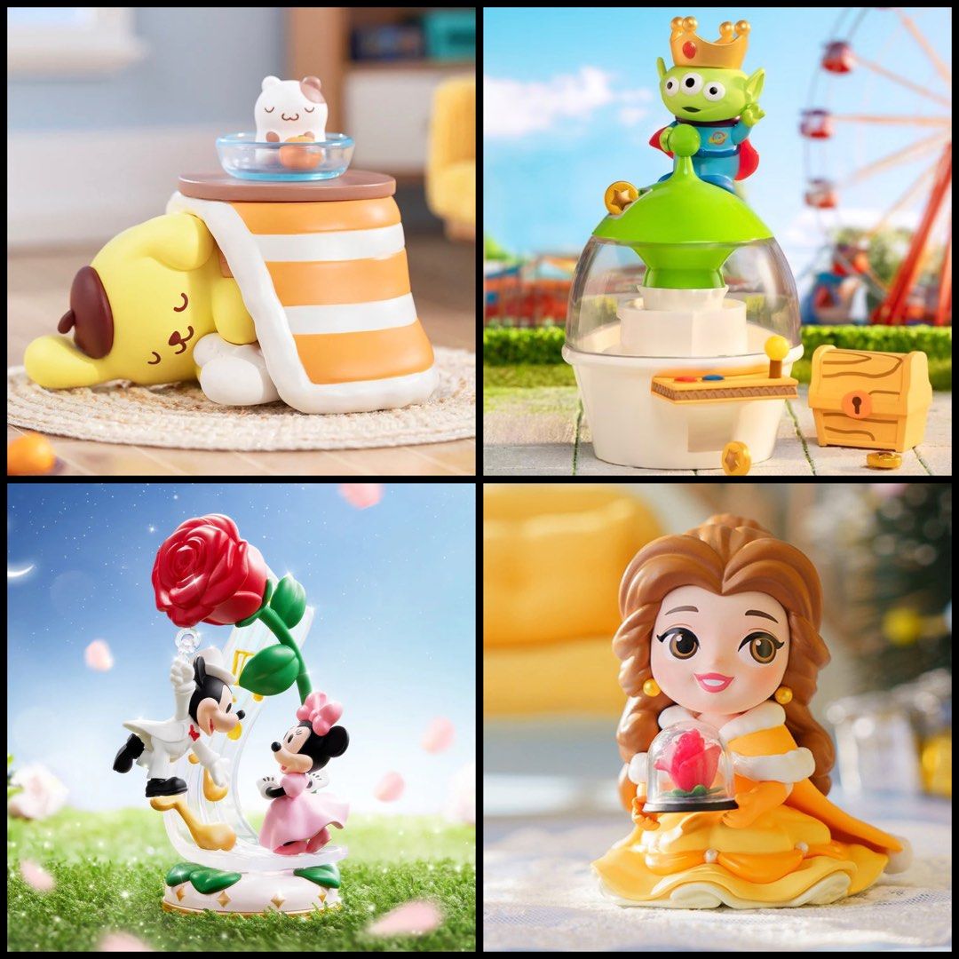 Popmart Disney Princess Winter Gifts|Belle & Rose| Mickey & Minnie ...