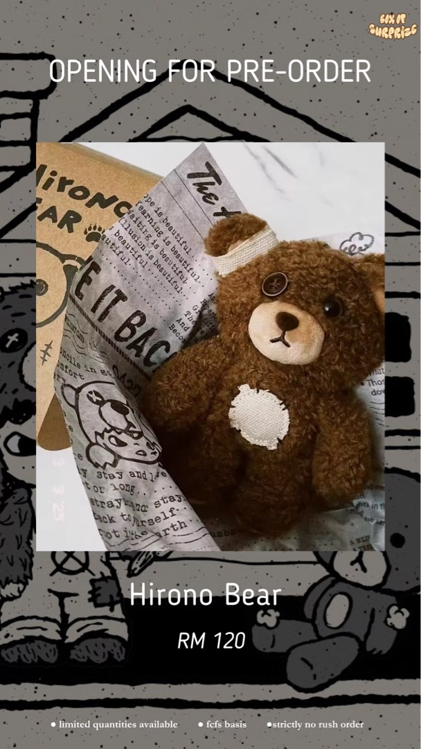 popmart hirono bear, Hobbies & Toys, Toys & Games on Carousell