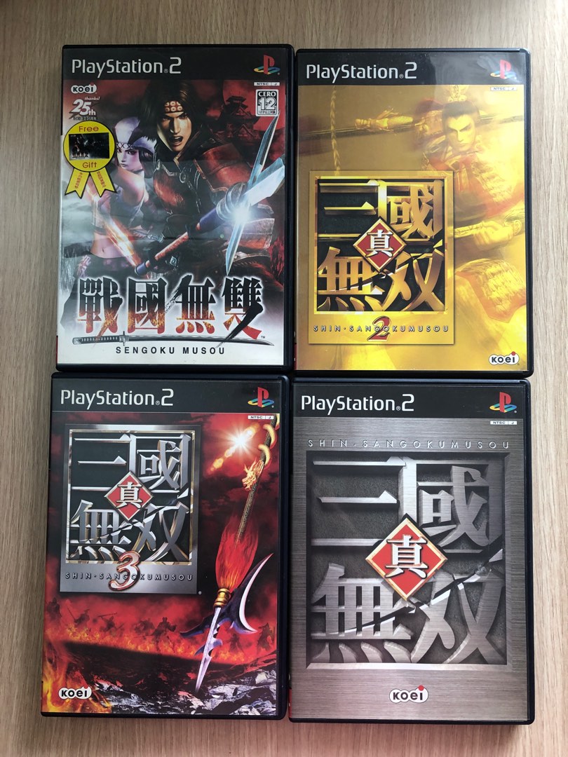 PS2 Game 三國無双 + 戰國無雙一套售 日版, 電子遊戲, 電子遊戲, PlayStation - Carousell