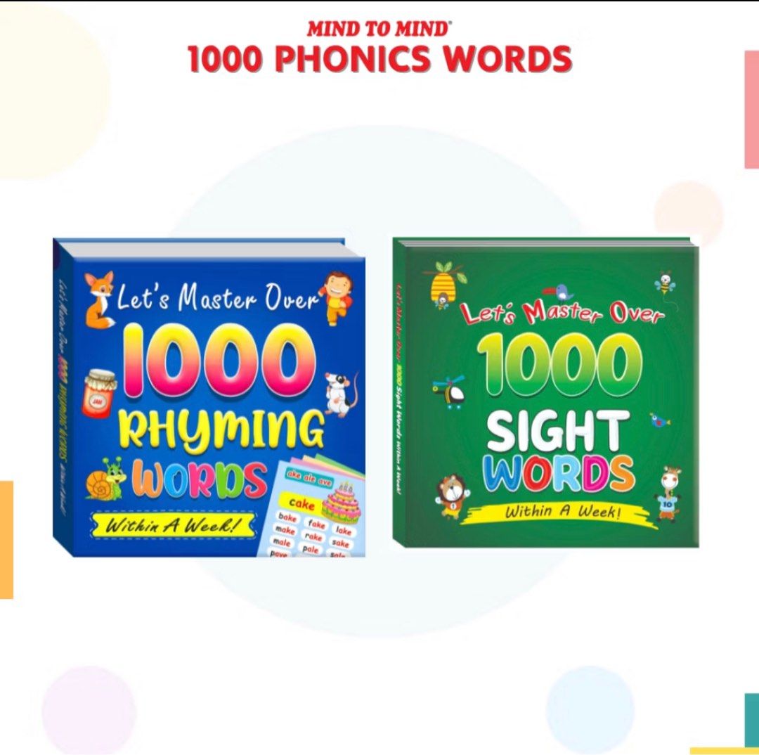 Rhyming Words & Sight Words Book Set, Hobbies & Toys, Books & Magazines ...
