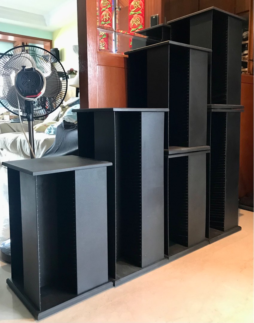 Rotatable CD Storage Racks - $65 (large rack), $46 (short rack), Audio ...