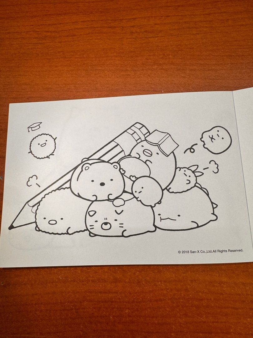 San-x Sumikko Gurashi sumikkogurashi Colouring Book 16 designs, Hobbies ...