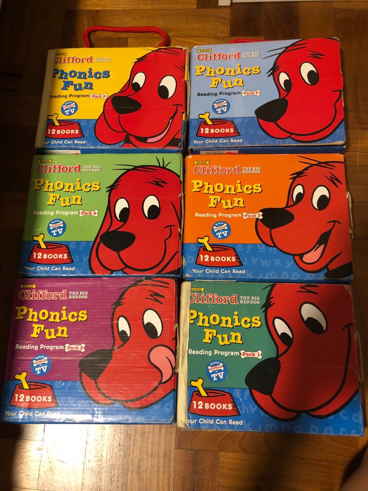 SCHOLASTIC Clifford The Big Red Dog Phonics Fun Reading Program (All 6 ...