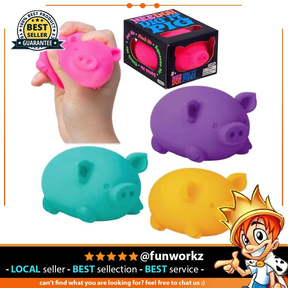 Schylling Nee Doh Dig' It Pig...Groovy Glob! Squishy, Squeezy, Stretchy ...