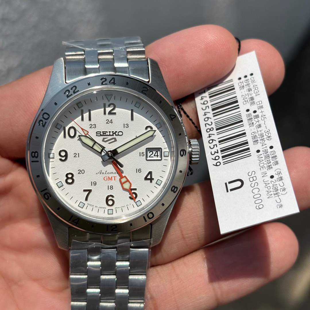 Seiko SBSC009 Field GMT “Polar”, Men's Fashion, Watches & Accessories ...