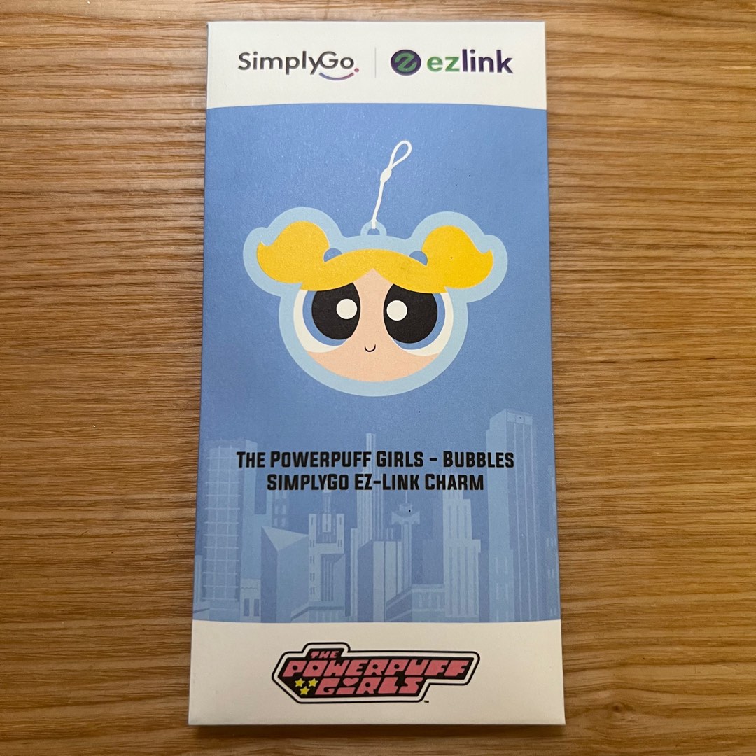 SimplyGo Ezlink Charm Power Puff Girls - Bubbles Keychain, Hobbies ...