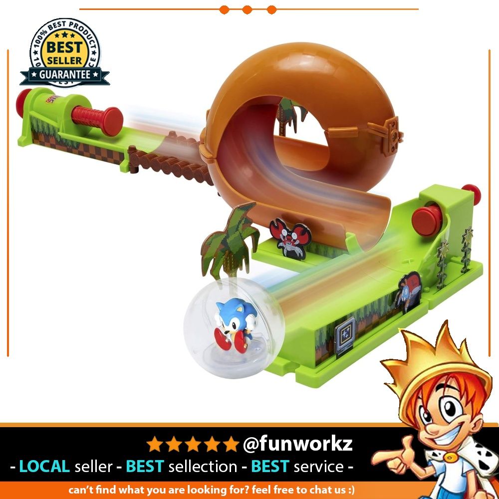 Sonic The Hedgehog Pinball Green Hill Zone Pinball Track Play Set, 9 ...