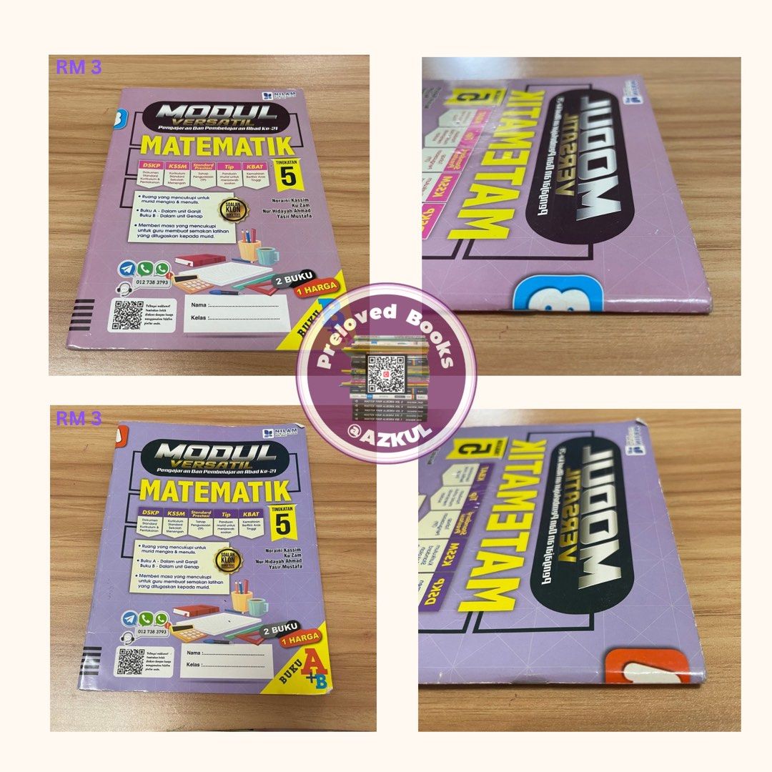 SPM Matematik Mathematics Book Nilam Tingkatan 5 Form 5 Soalan Klon ...