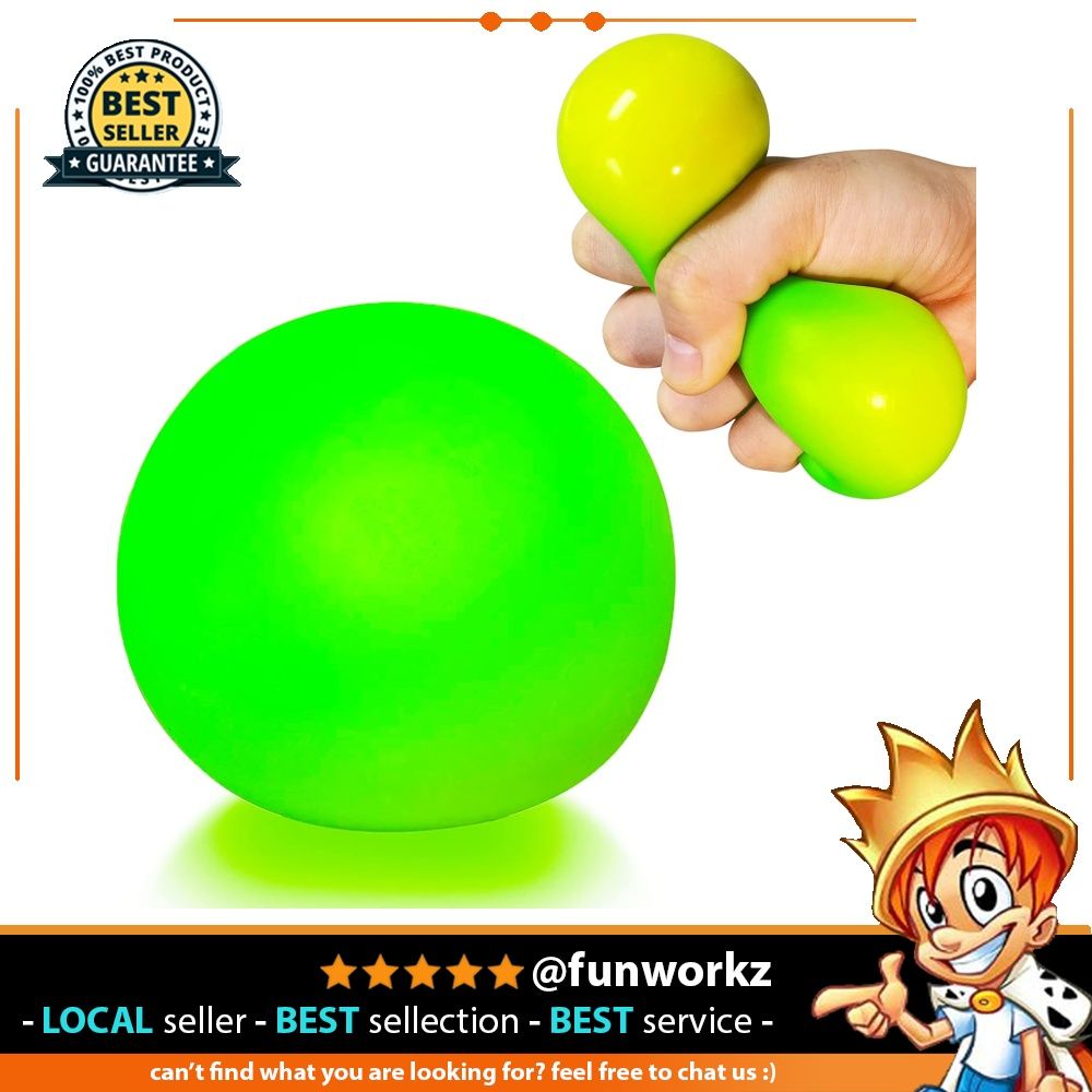 Squishy Stress Balls for Kids and Adults (1 Pack) Stretchy Dough Ball ...