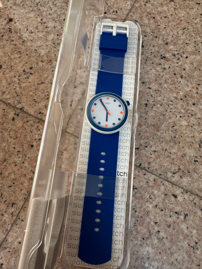 Swatch watch blue, Women's Fashion, Watches & Accessories, Watches on ...