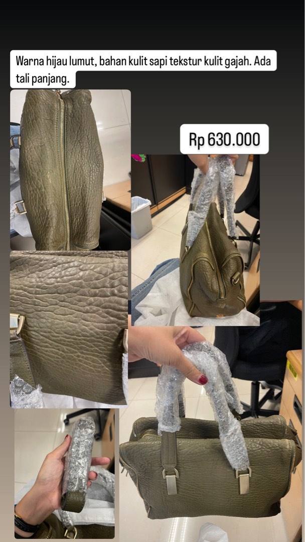 Tas kulit sapi asli, Fesyen Wanita, Tas & Dompet di Carousell