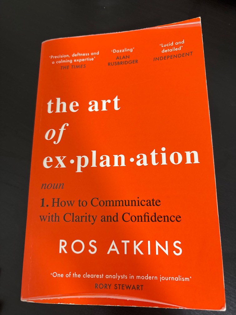 The Art of Explanation by Ros Atkins, Hobbies & Toys, Books & Magazines, Fiction & Non-Fiction ...