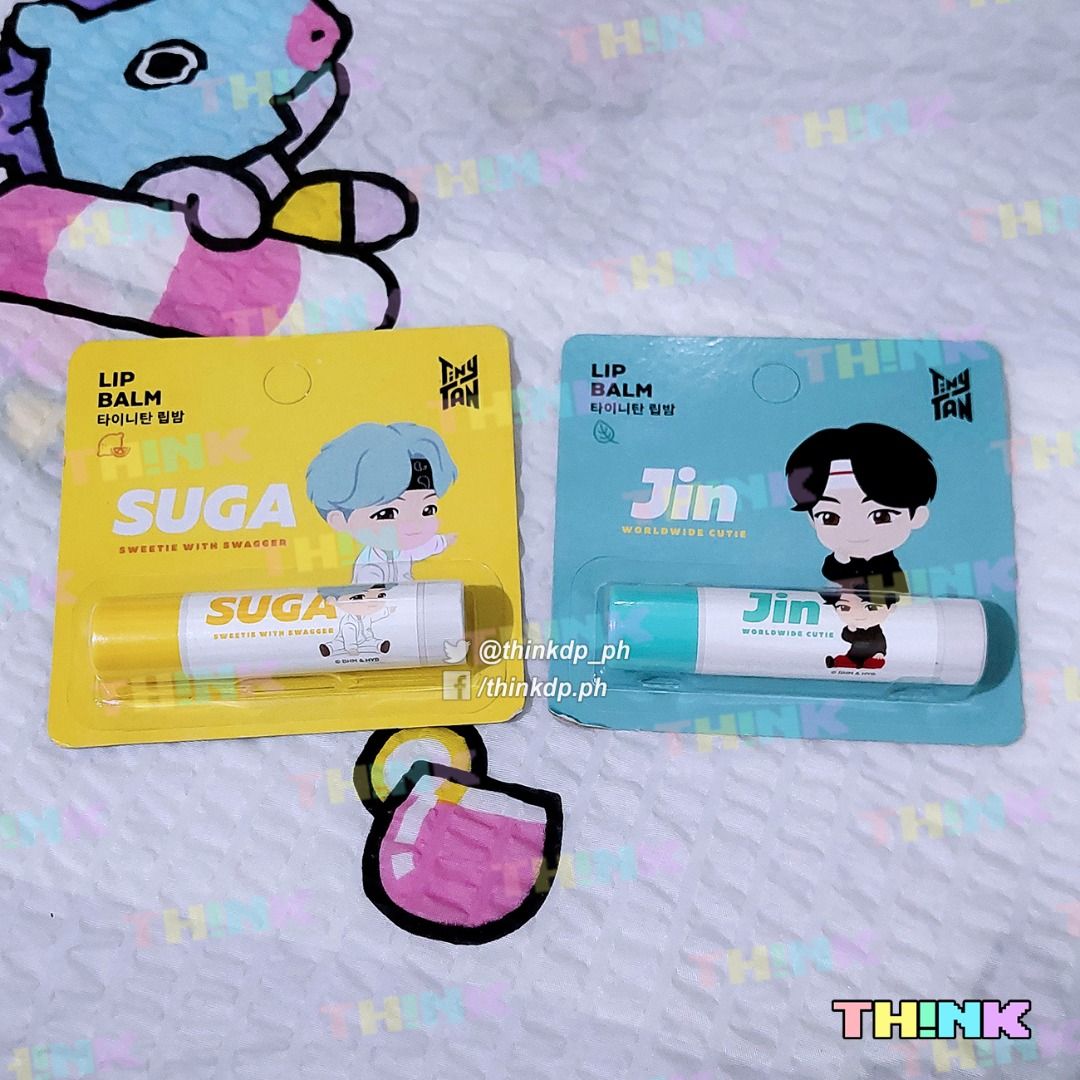 TinyTAN Lip Balm ( bts bt21 suga jin rj yoongi shooky ), Hobbies & Toys, Memorabilia ...