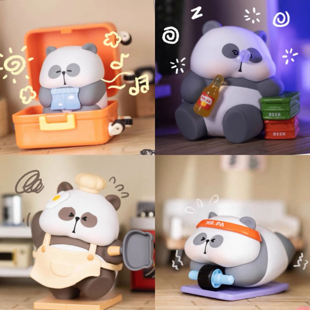 Toy City Mr PA China Panda No Work Today SERIES / FULL SET / CONFIRMED ...