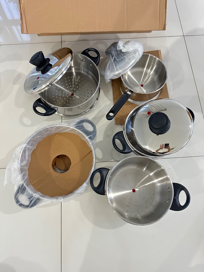 Tupperware 8pc Stainless Steel Pots Set Artech Cookware (induction ...