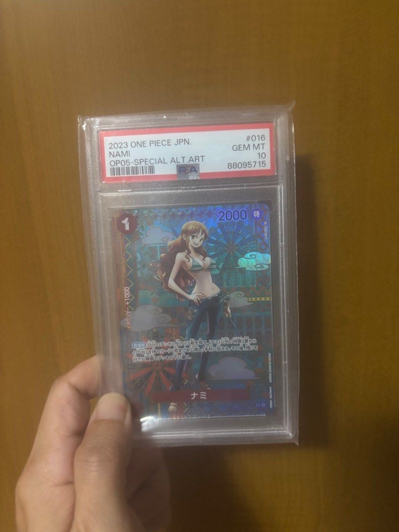 WTT PSA 10 OP05 Nami SP with OP 07 SP or Lillie clafairy, Hobbies ...