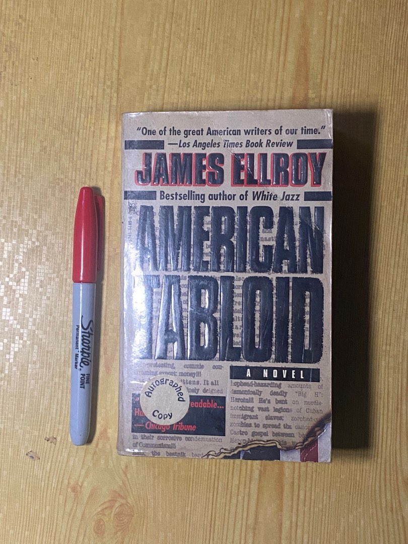 0317. RARE AUTOGRAPHED COPY: AMERICAN TABLOID By JAMES ELLROY (1996 ...