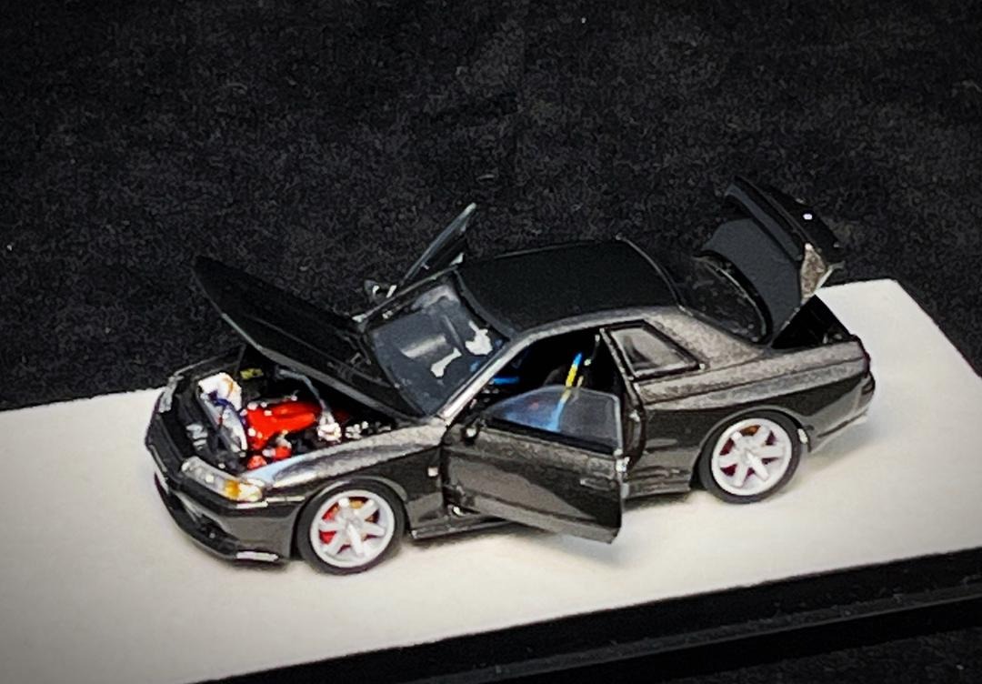 [預購 Pre-order] PGM 1/64 Nissan GTR R32 Metallic Grey 普通版, 興趣及遊戲, 玩具 ...