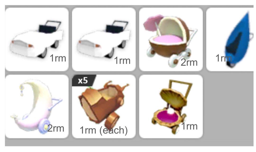 Adopt me strollers for sale!!, Video Gaming, Video Games, Others on ...