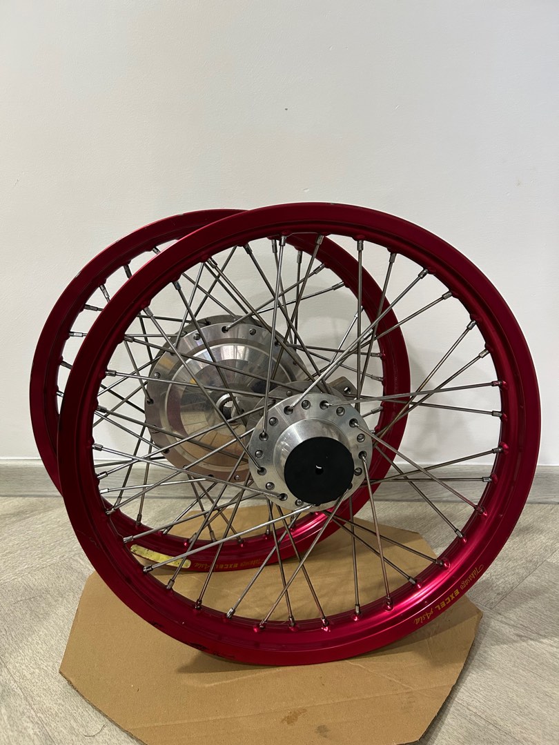 AEROX RIM EXCEL TAKASAGO SPOKE LIDI GELANG , Motorcycles, Motorcycle ...