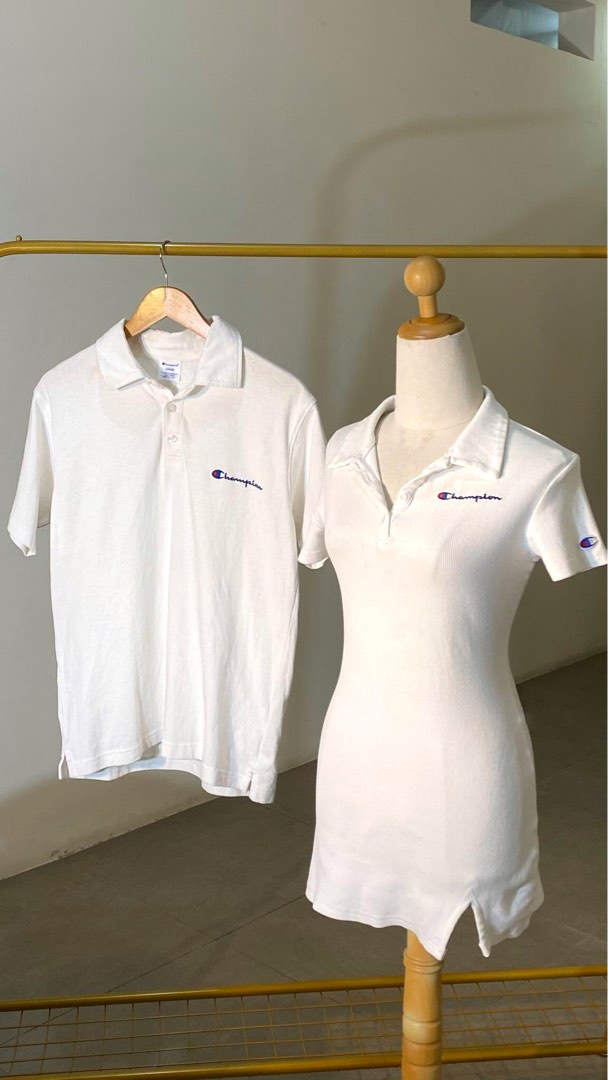 AUTH CHAMPION COUPLE POLO & DRESS, Women's Fashion, Dresses & Sets ...