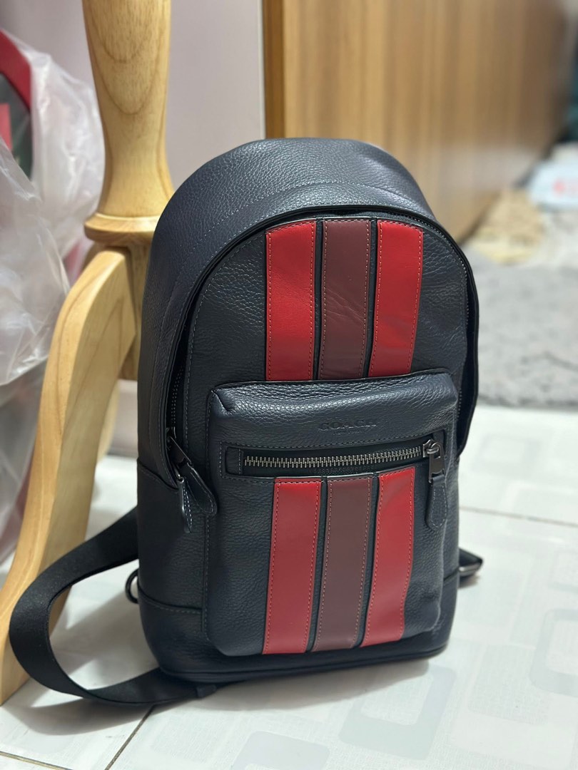 Authentic Coach West Pack with Varsity Stripe, Men's Fashion, Bags ...