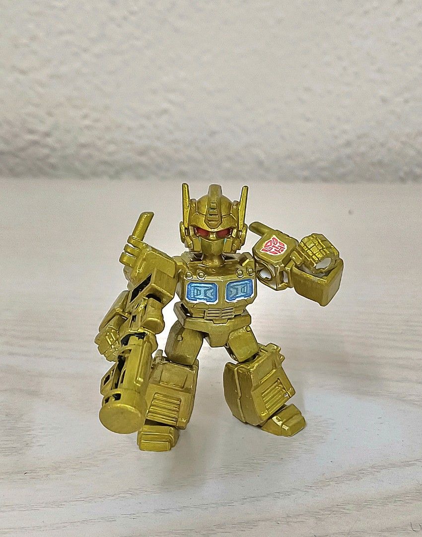 Custom Gold Painted Blokees Transformers Limited Edition Optimus Prime ...
