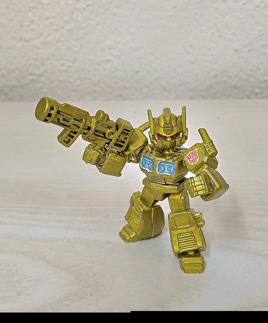 Custom Gold Painted Blokees Transformers Limited Edition Optimus Prime ...