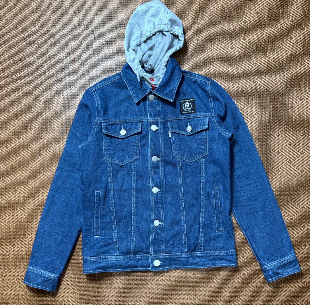 Bobson Denim Jacket with Removable Hood, Men's Fashion, Coats, Jackets ...