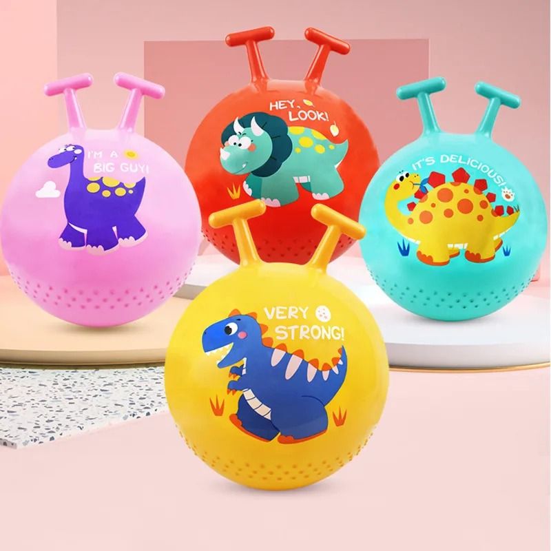 Bouncing Jump Ball Inflatable T-Handle Space Hopper Balance Exercise ...