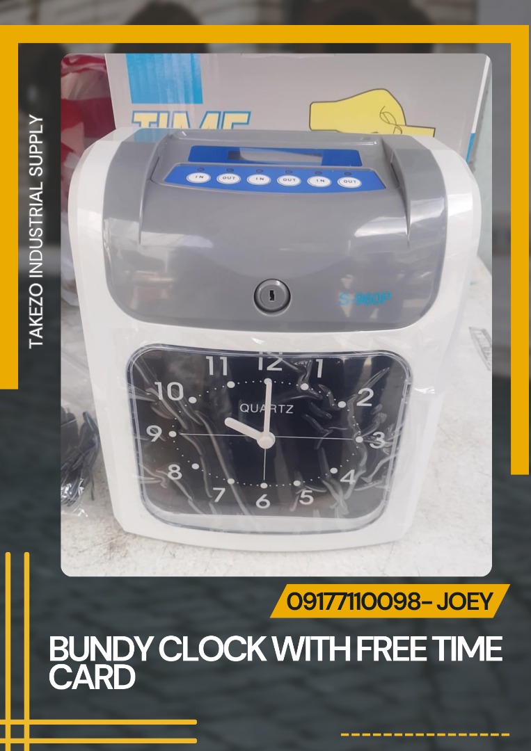 Bundy Clock with free time card, Furniture & Home Living, Furniture ...