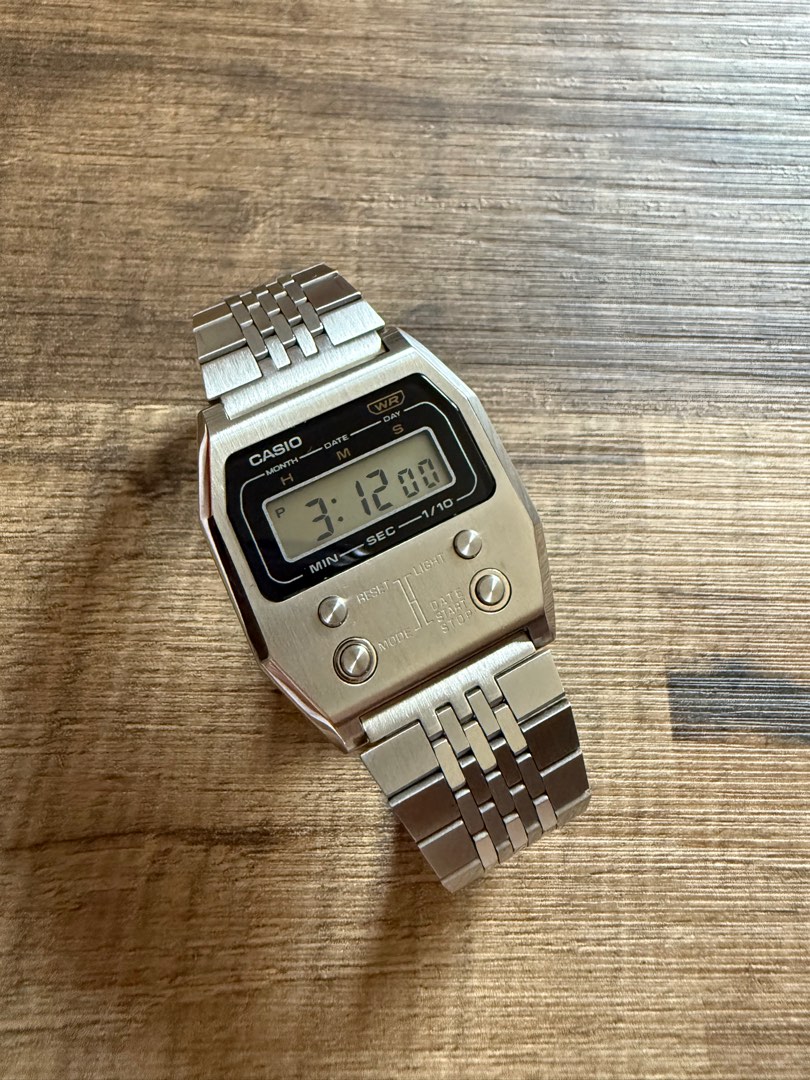 Casio A1100 full steel, Men's Fashion, Watches & Accessories, Watches ...